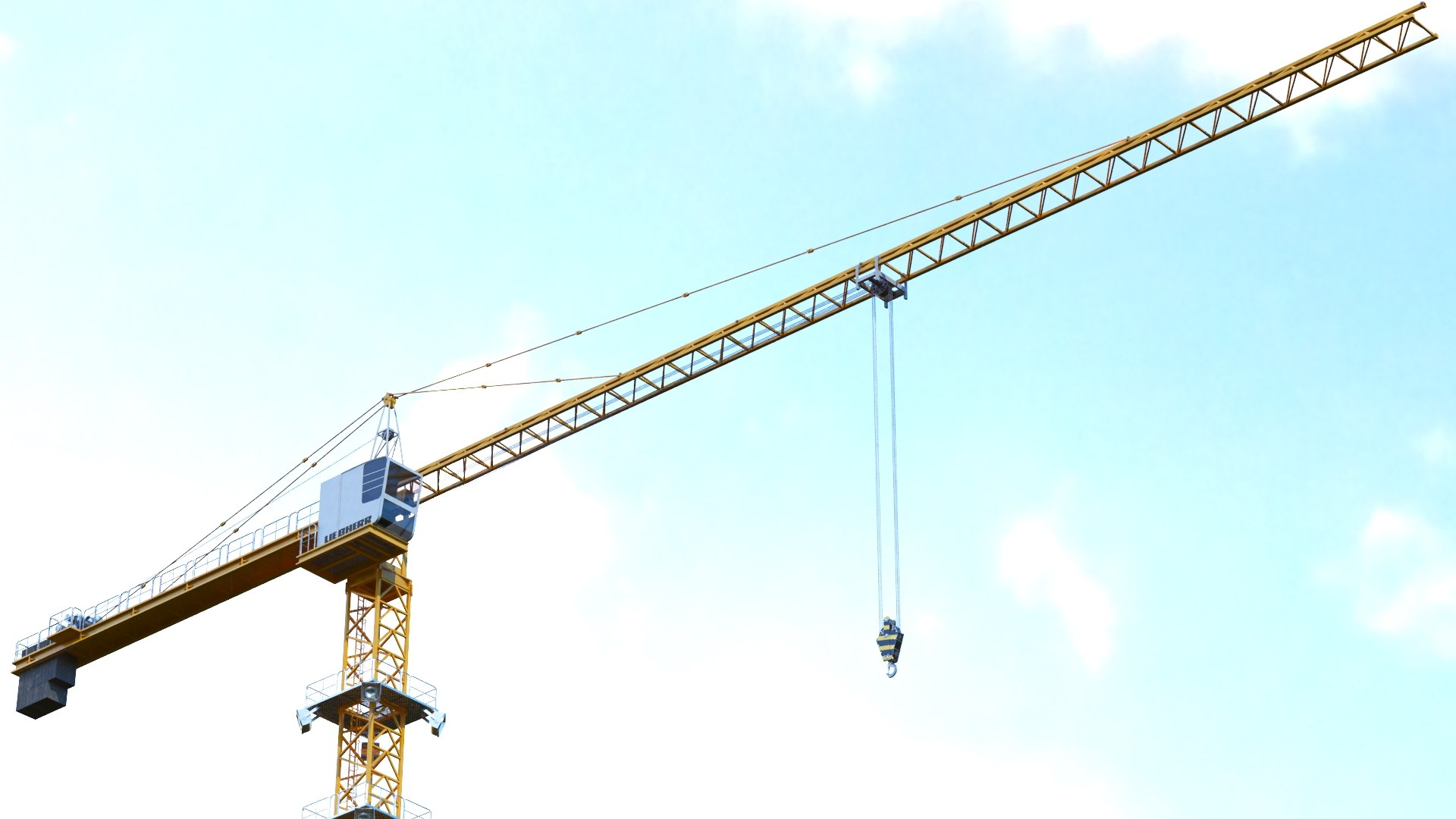 3D Real Construction Crane Tower Model - TurboSquid 1571453