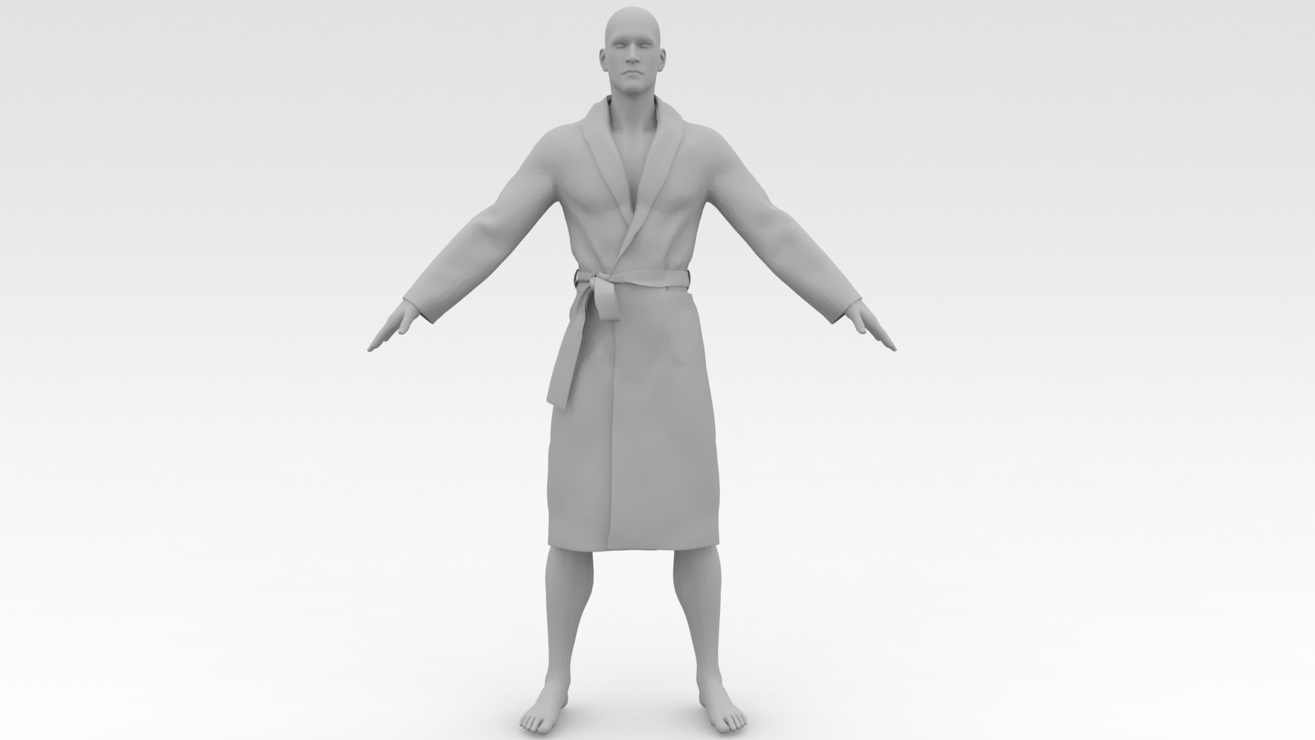 Whiteman With Bathrobe 3D Model - TurboSquid 1794001
