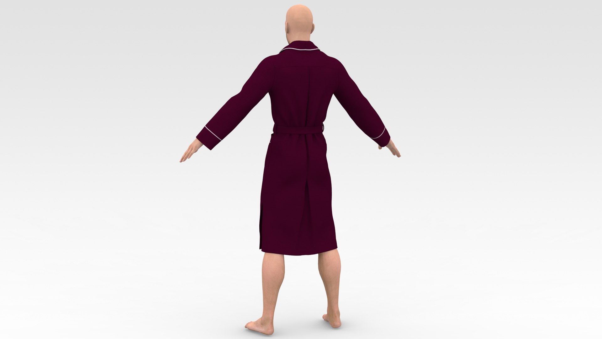 Whiteman With Bathrobe 3D Model - TurboSquid 1794001
