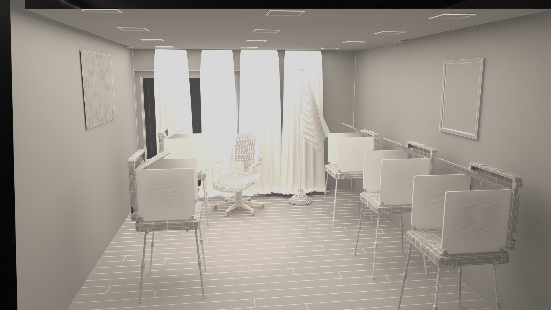 3D Voting Station - TurboSquid 1614222