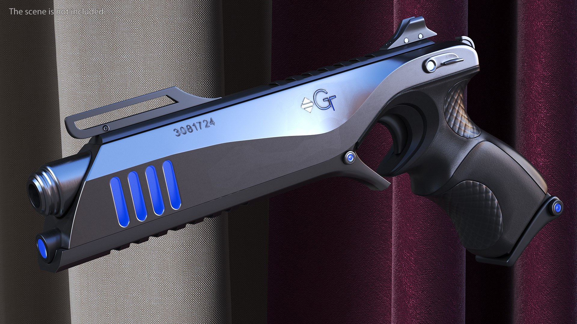 Futuristic Sci Fi Pistols Collection 3D Model - TurboSquid 2196403