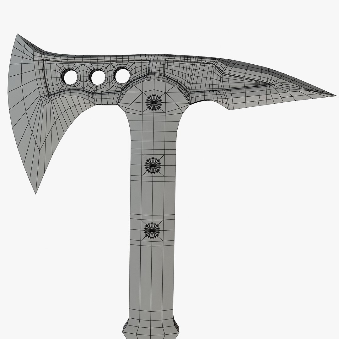 3d model united m48 hawk axe