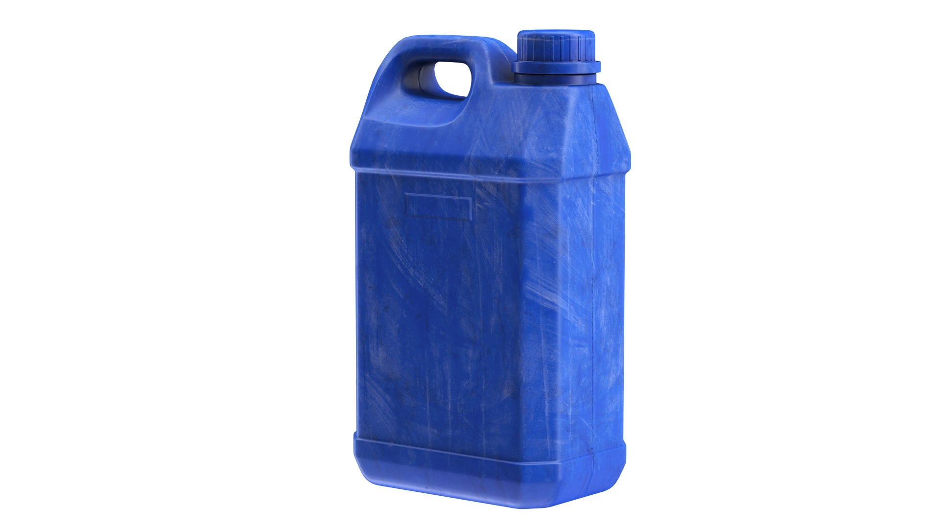 3D Old Plastic Canister Blue model - TurboSquid 1789827