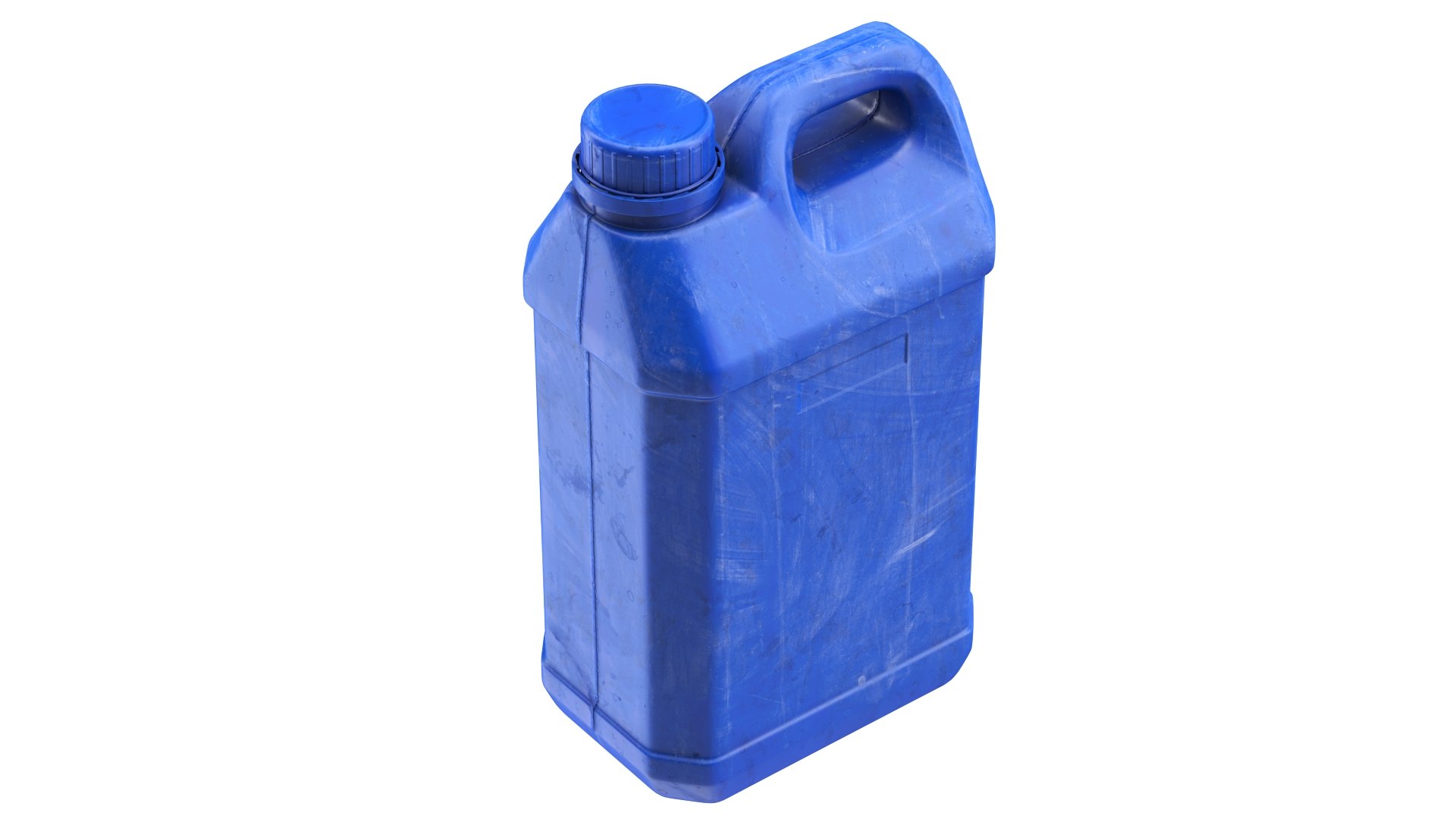 3D Old Plastic Canister Blue model - TurboSquid 1789827