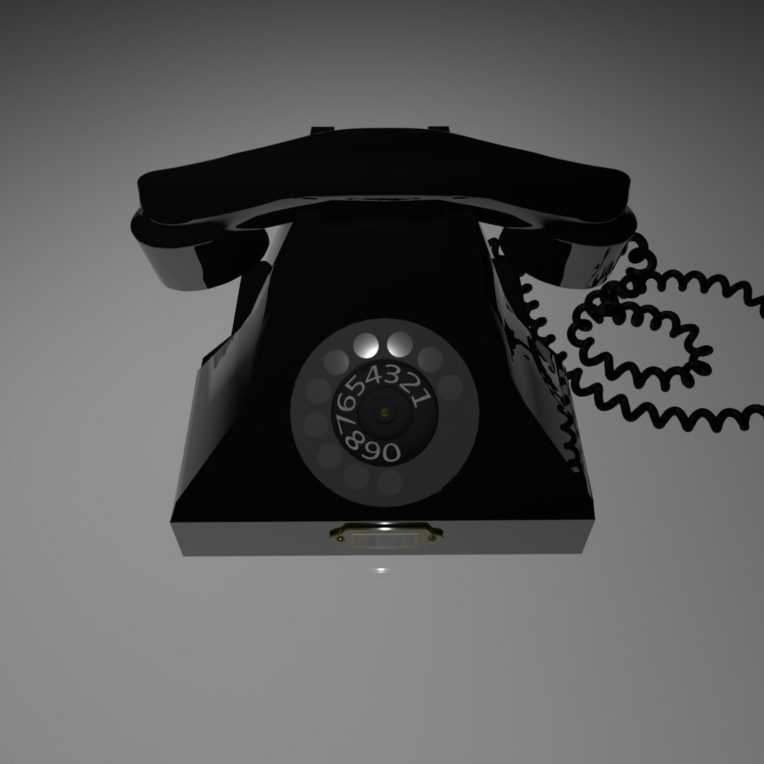 Old Disc Phone 3D Model - TurboSquid 1972949