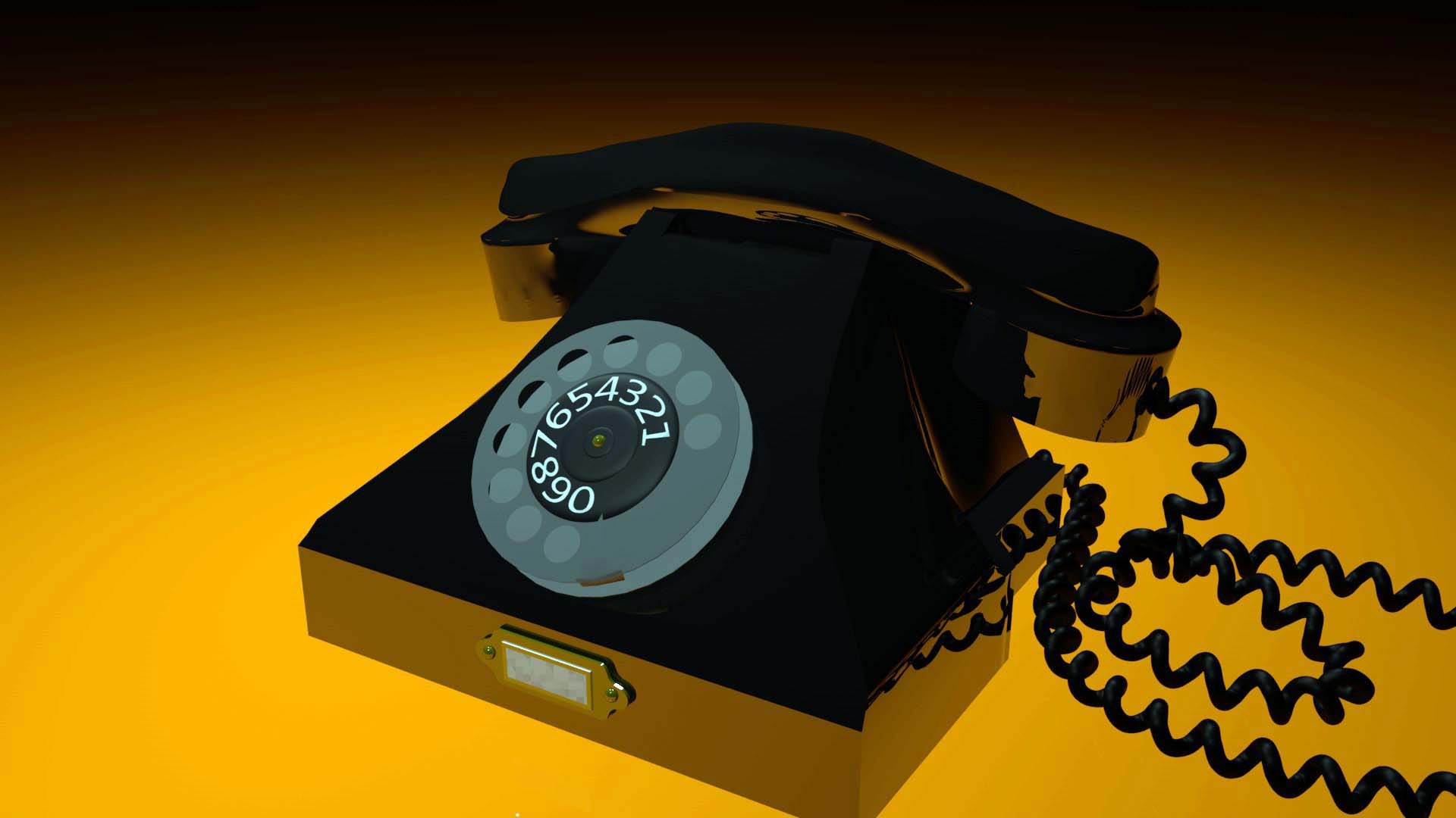 Old Disc Phone 3D Model - TurboSquid 1972949