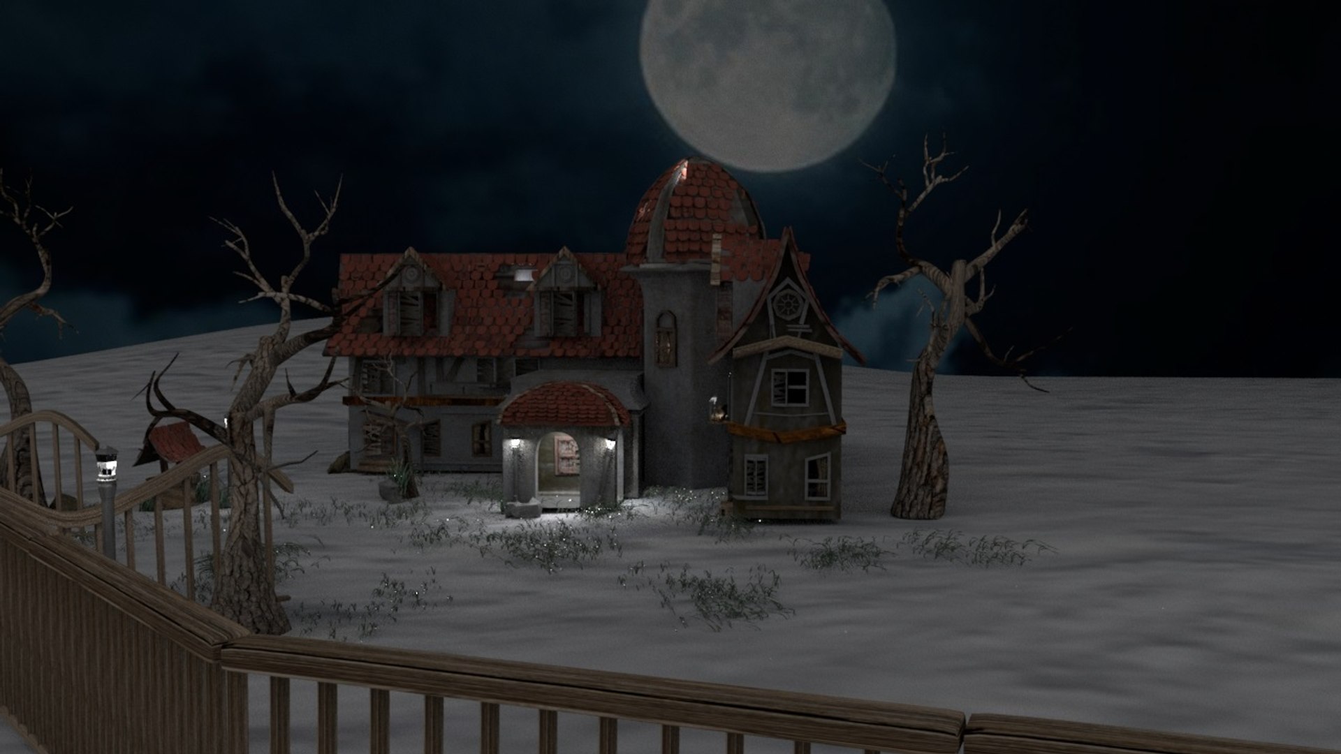 Haunted House Model - TurboSquid 1322470
