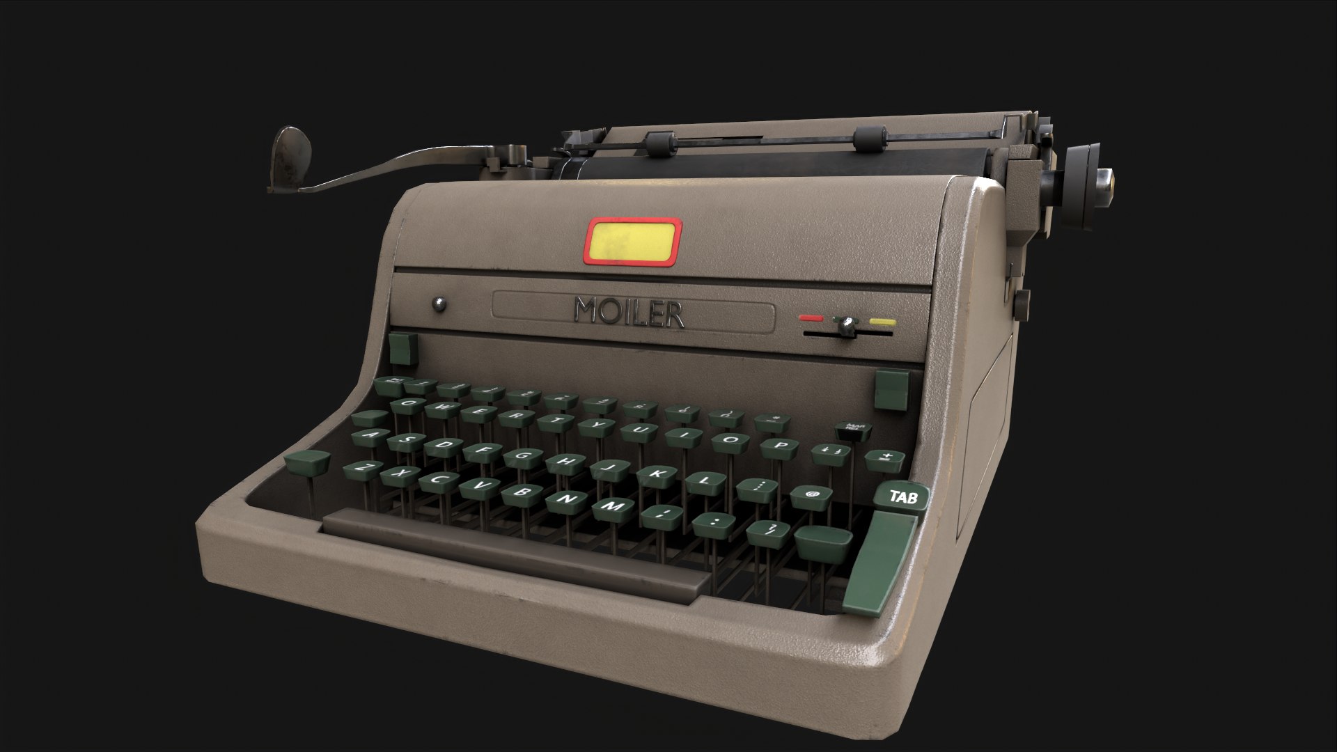 3D Typewriter model - TurboSquid 1980474