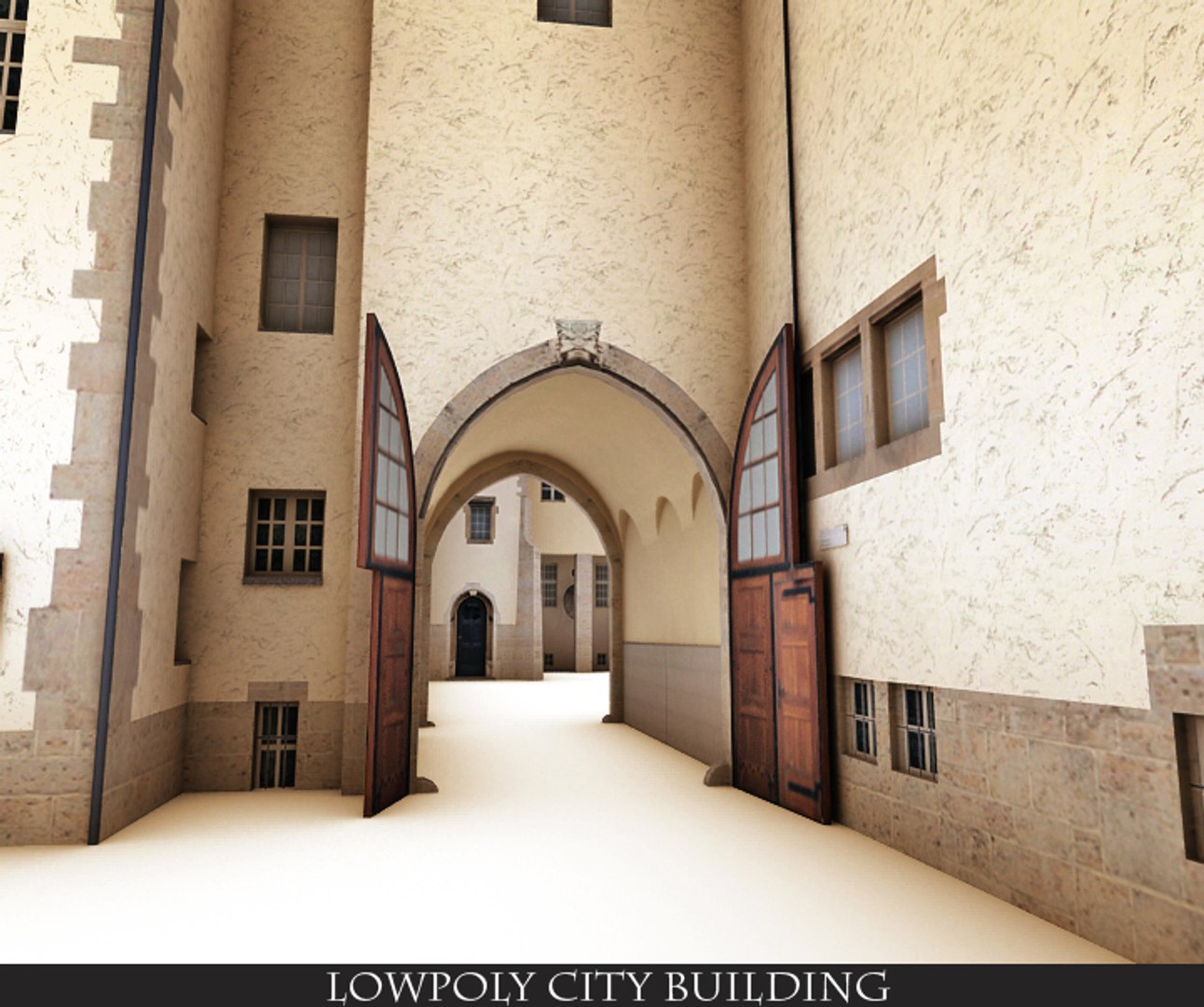 Old Building 3d Model