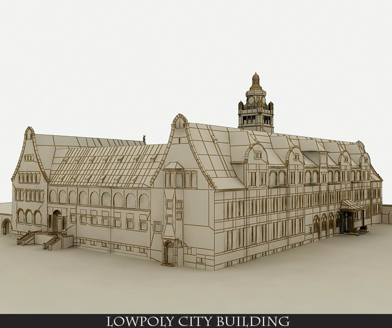 Old Building 3d Model