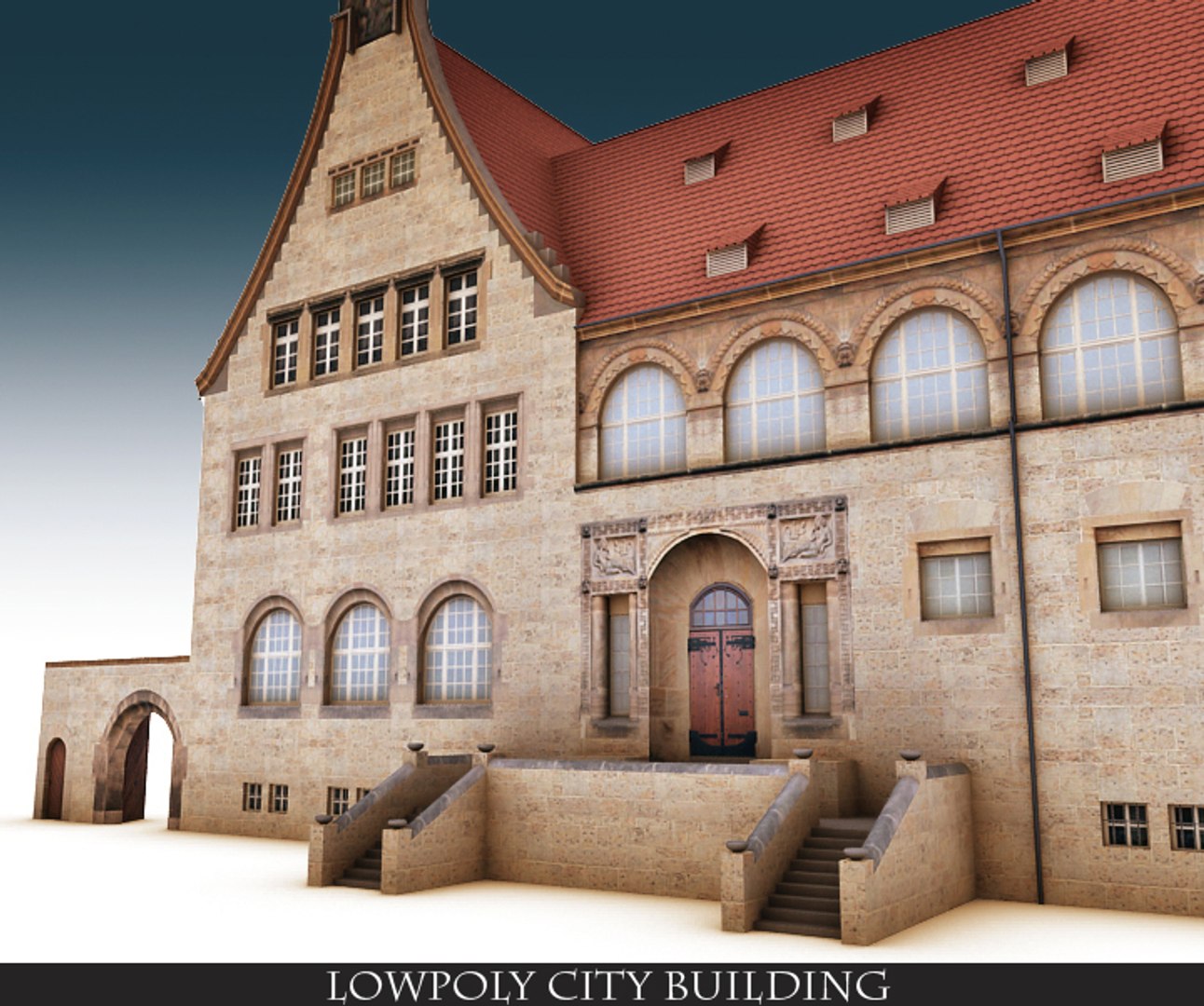 Old Building 3d Model
