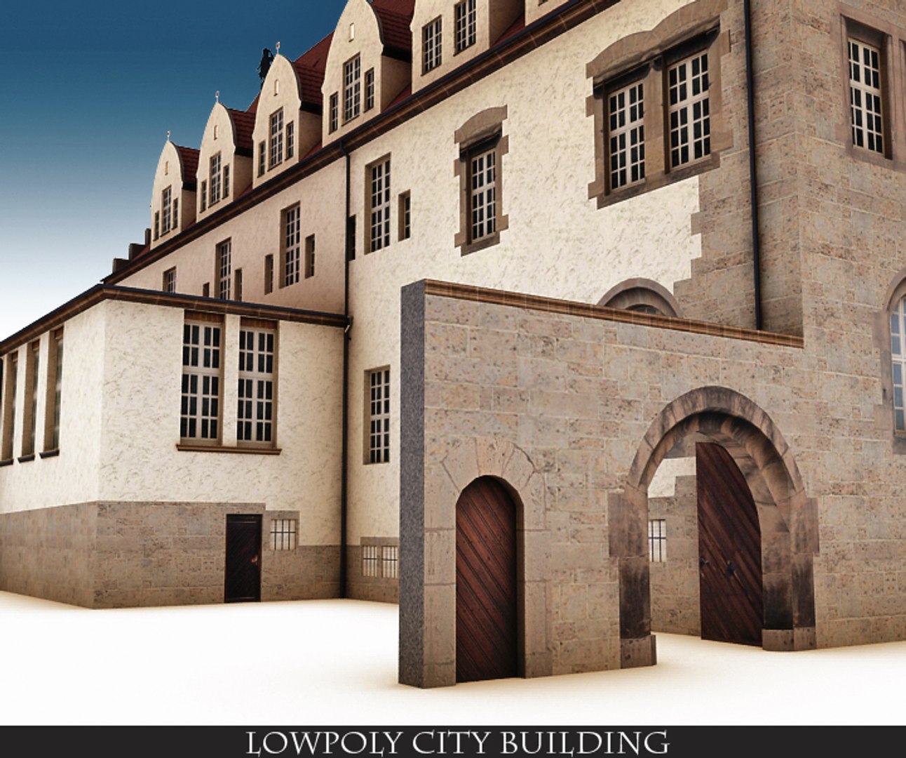 Old Building 3d Model