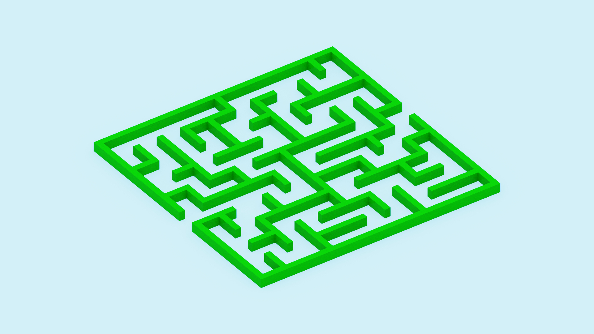 3D Green Labyrinth Model - TurboSquid 2002594