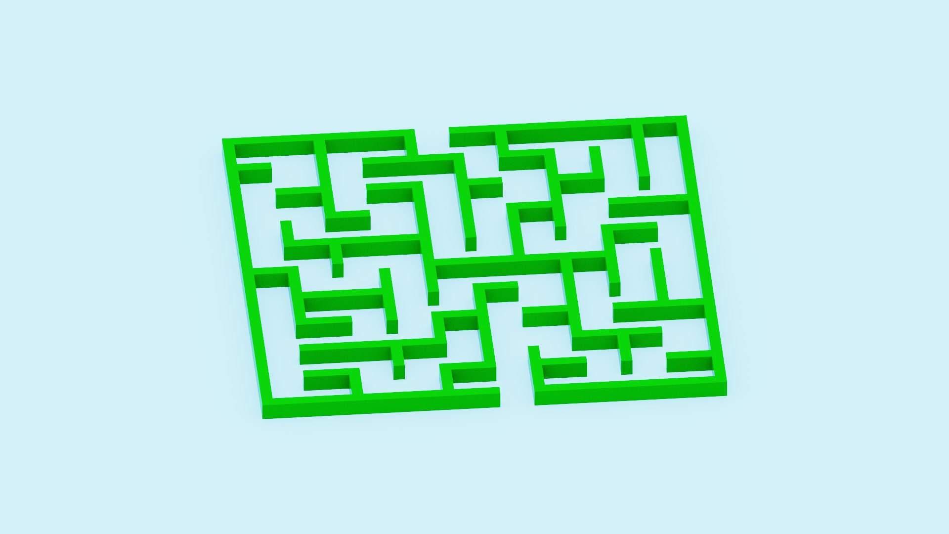 3D Green Labyrinth Model - TurboSquid 2002594