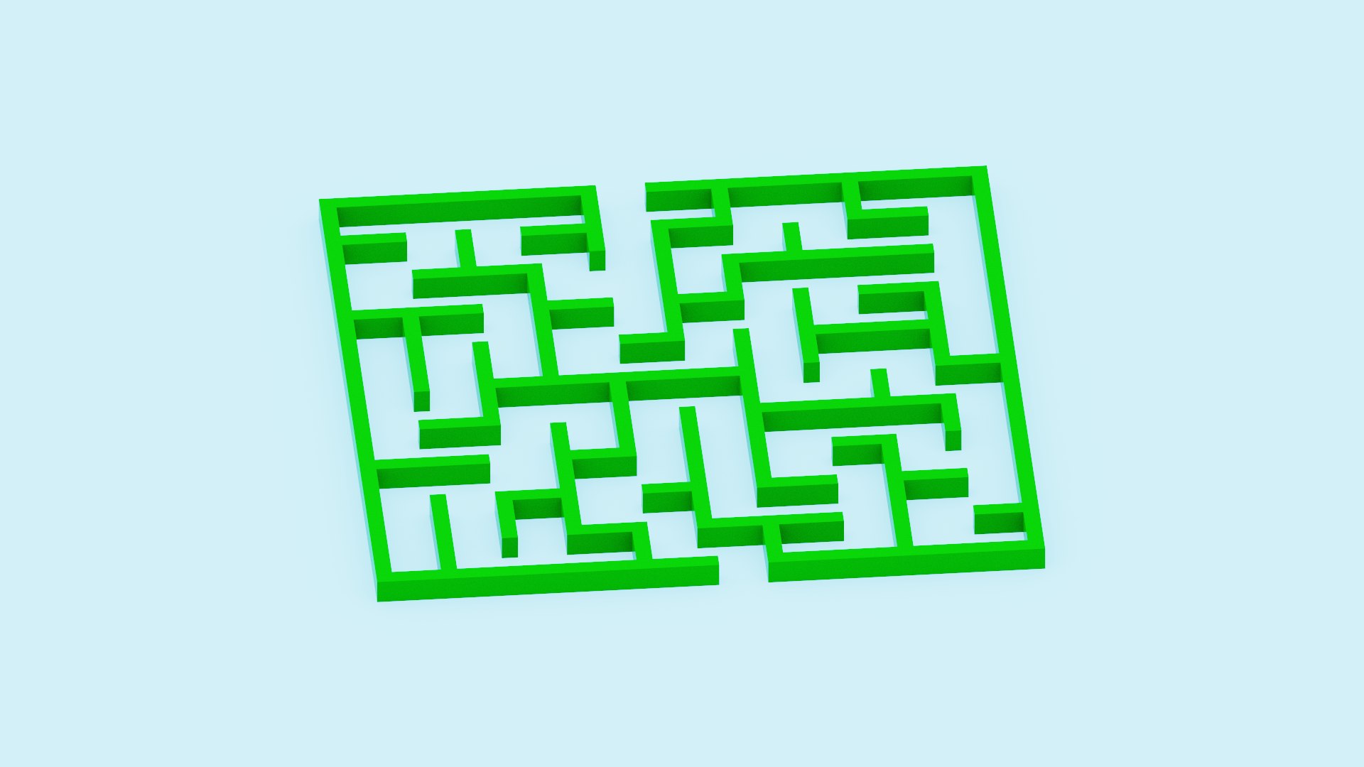 3D Green Labyrinth Model - TurboSquid 2002594