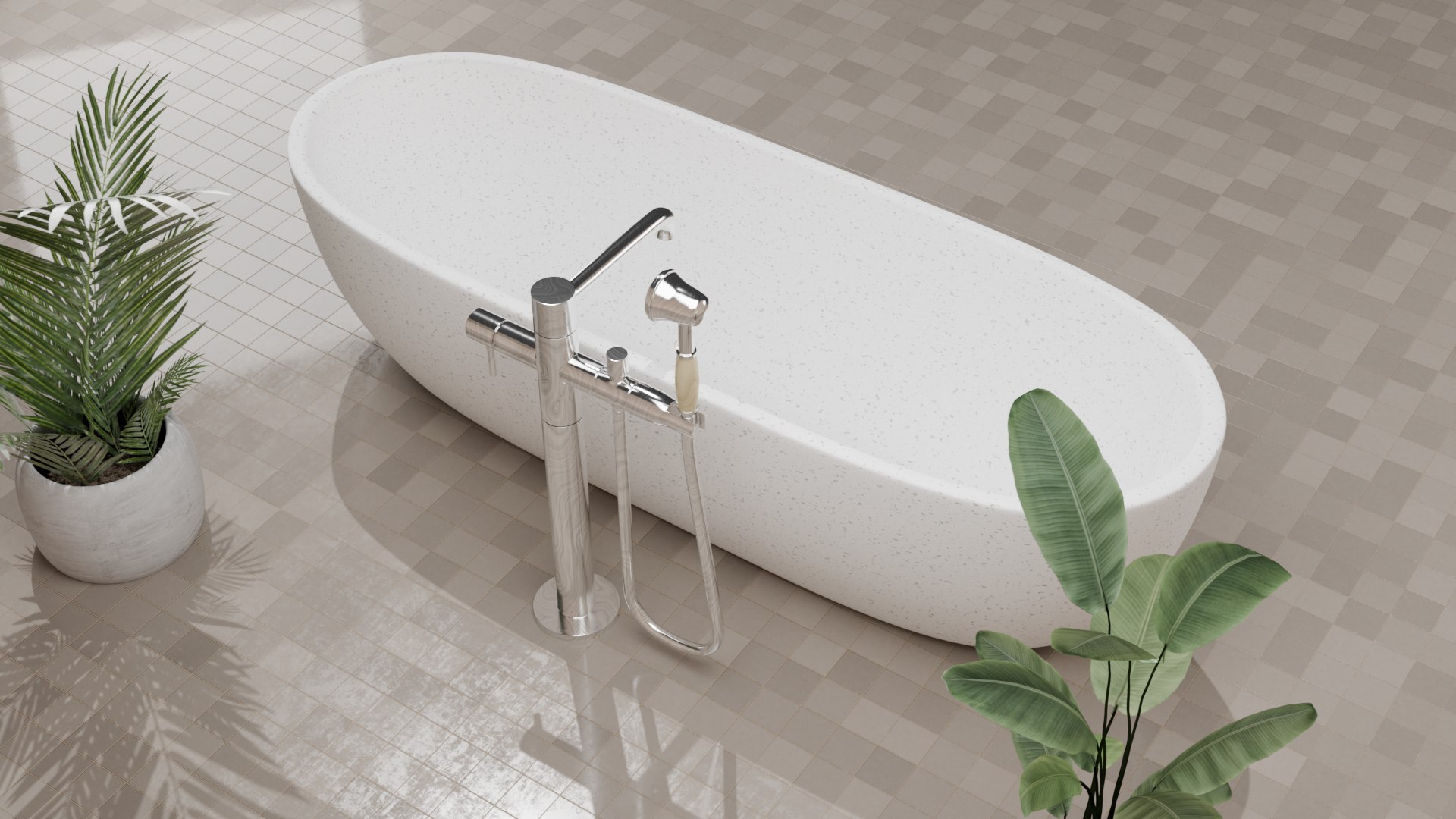 Modern bath 3D model - TurboSquid 2180942