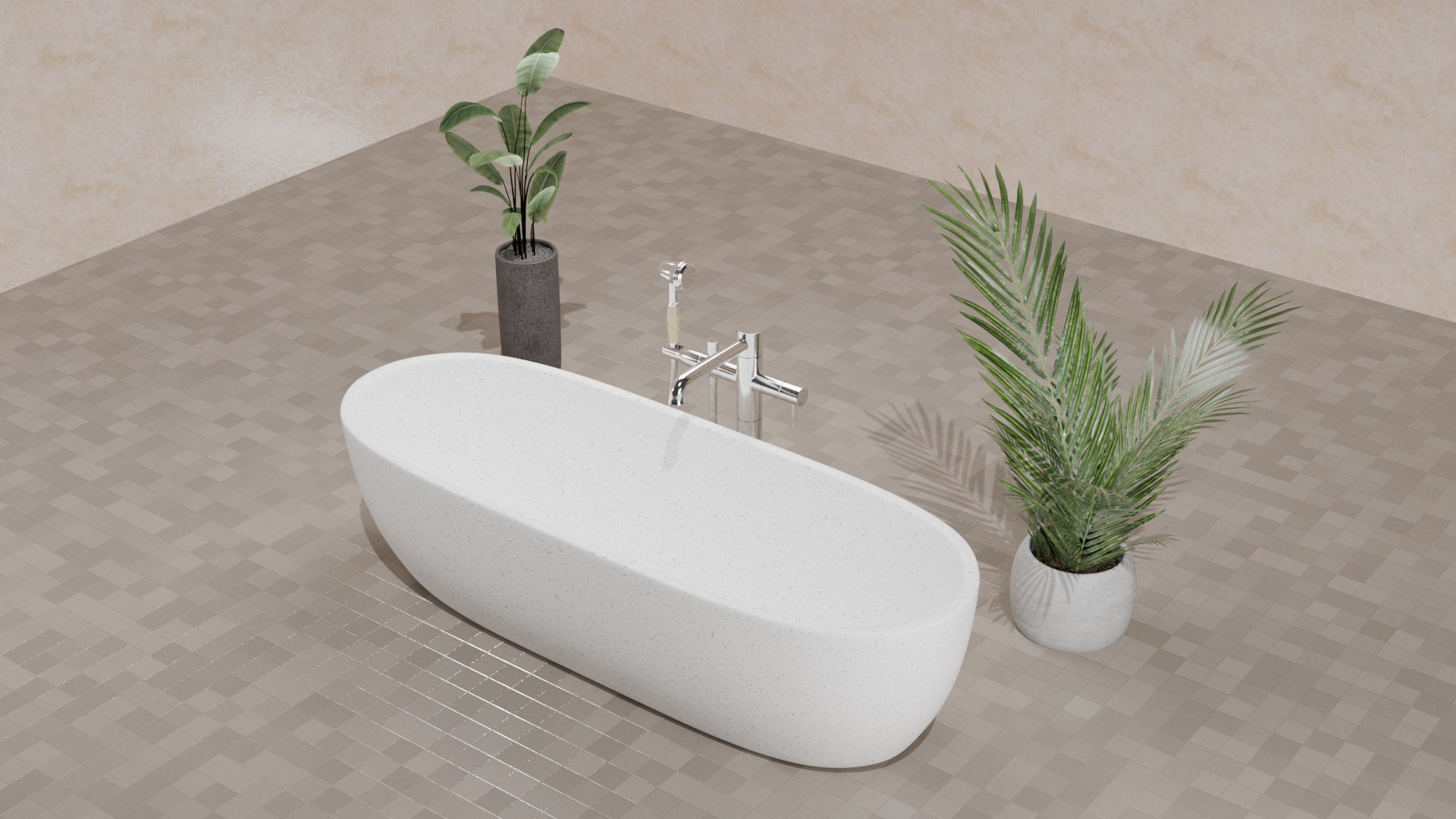 Modern bath 3D model - TurboSquid 2180942