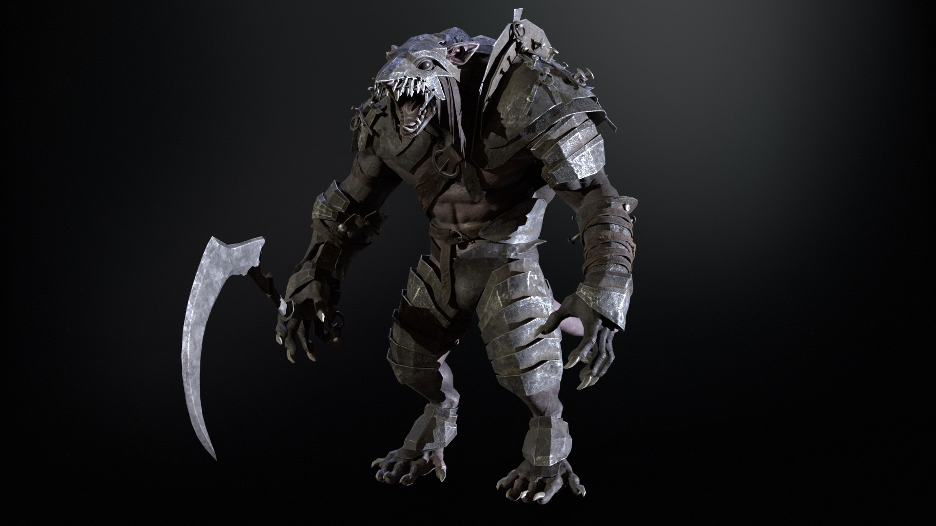 3D RatMan Warrior1 - TurboSquid 2316900