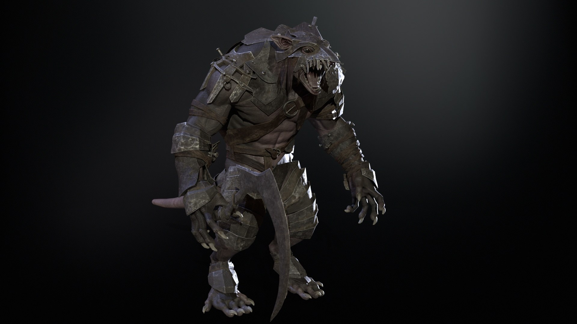3D RatMan Warrior1 - TurboSquid 2316900