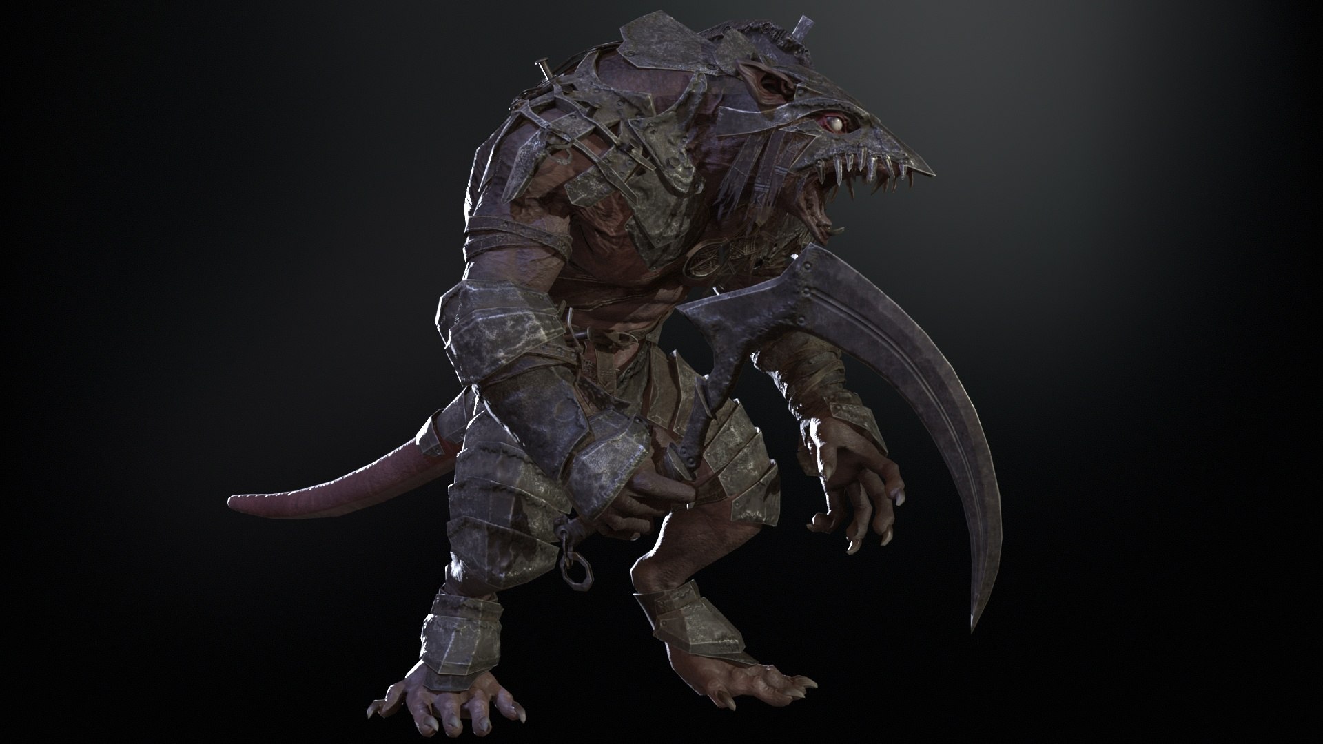 3D RatMan Warrior1 - TurboSquid 2316900