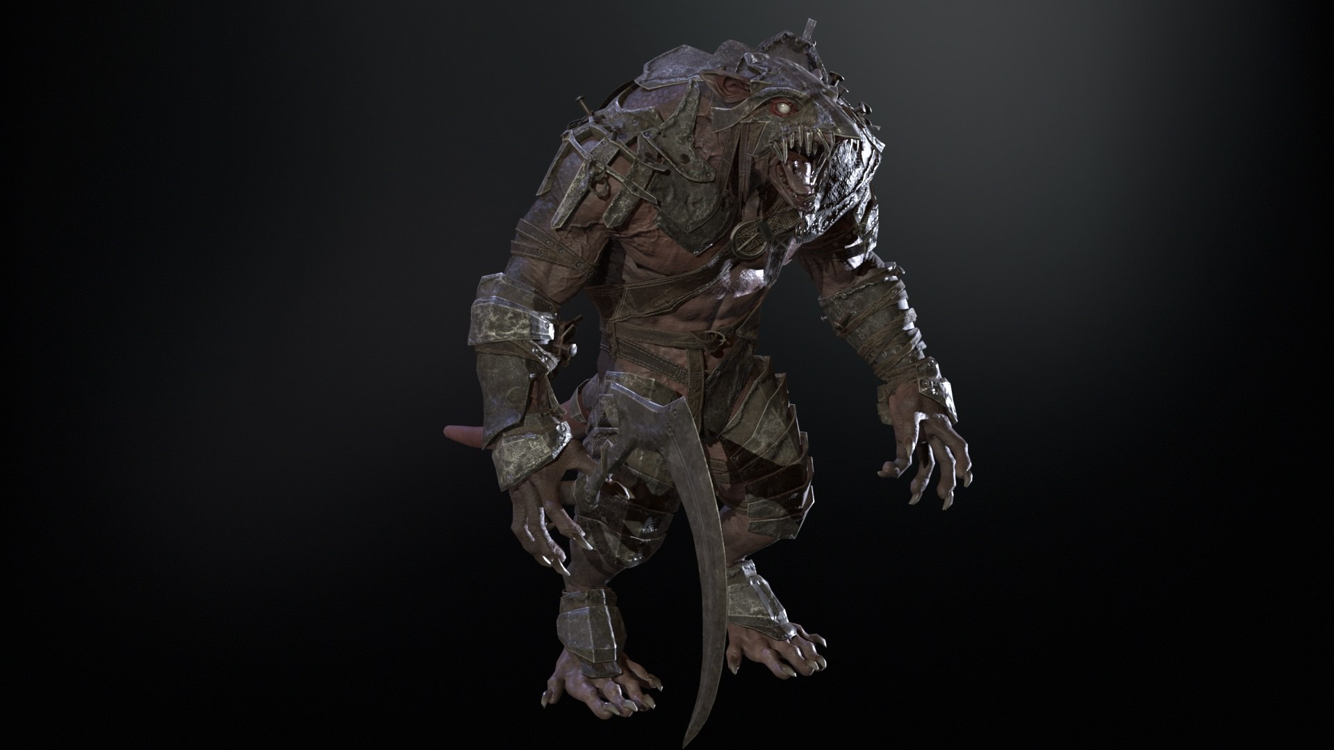 3D RatMan Warrior1 - TurboSquid 2316900