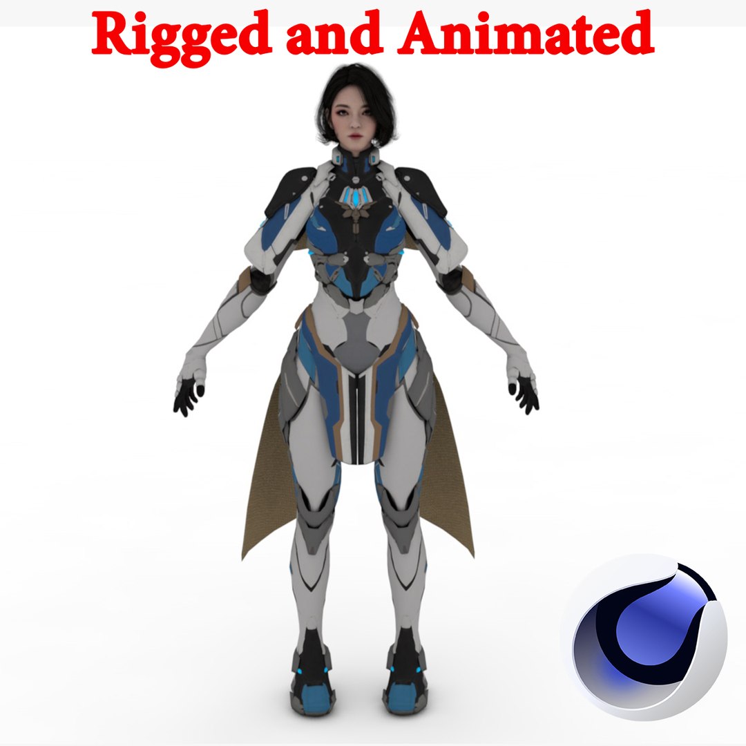 Hebe Rigged And Animated 3D - TurboSquid 2335158