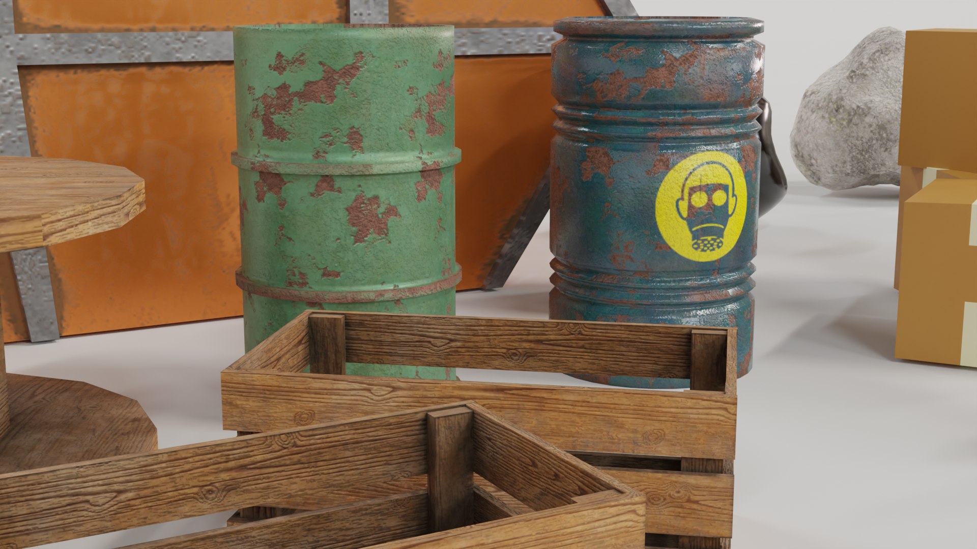 Warehouse Components And Materials Pack 3D Model - TurboSquid 2101692