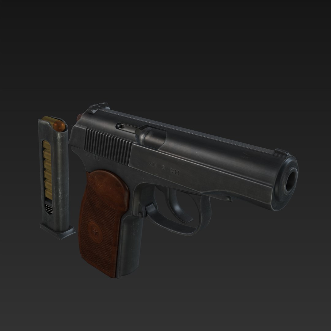 3d Makarov Pistol Model