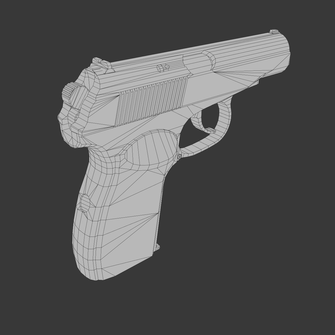 3d Makarov Pistol Model
