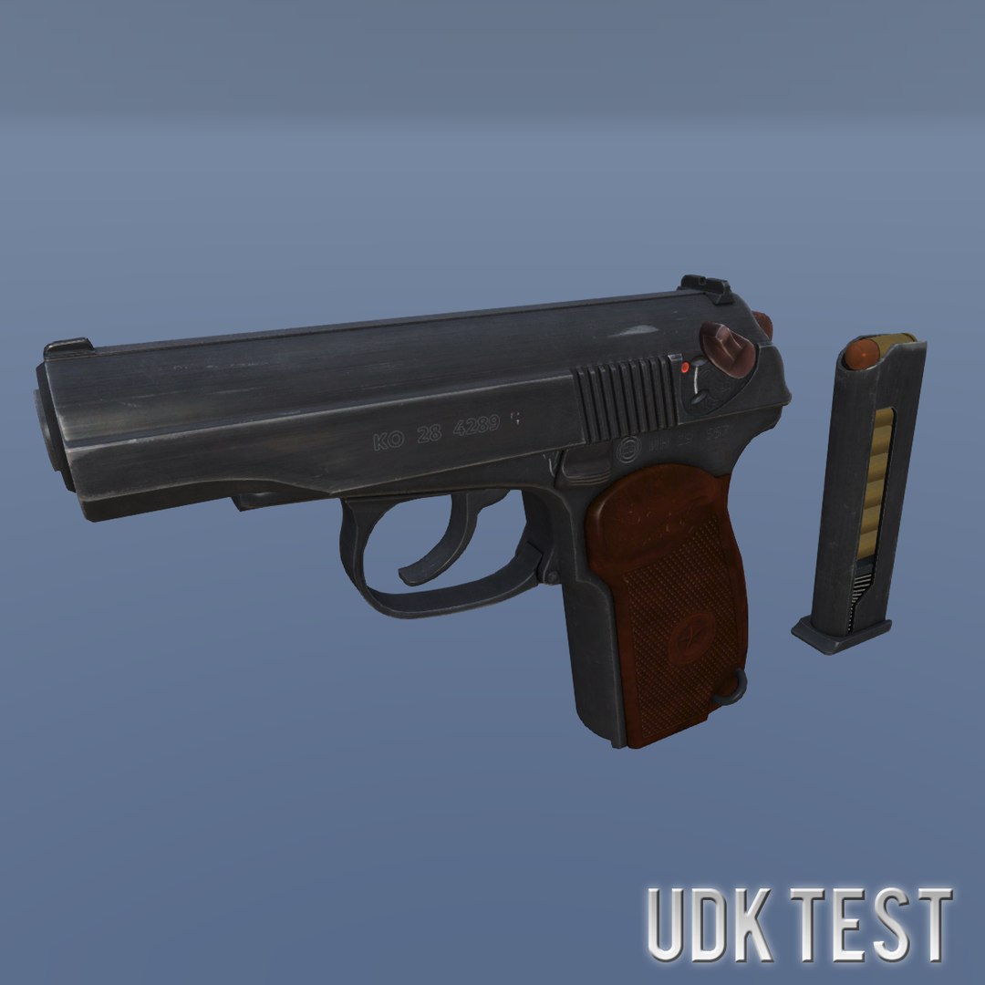 3d Makarov Pistol Model