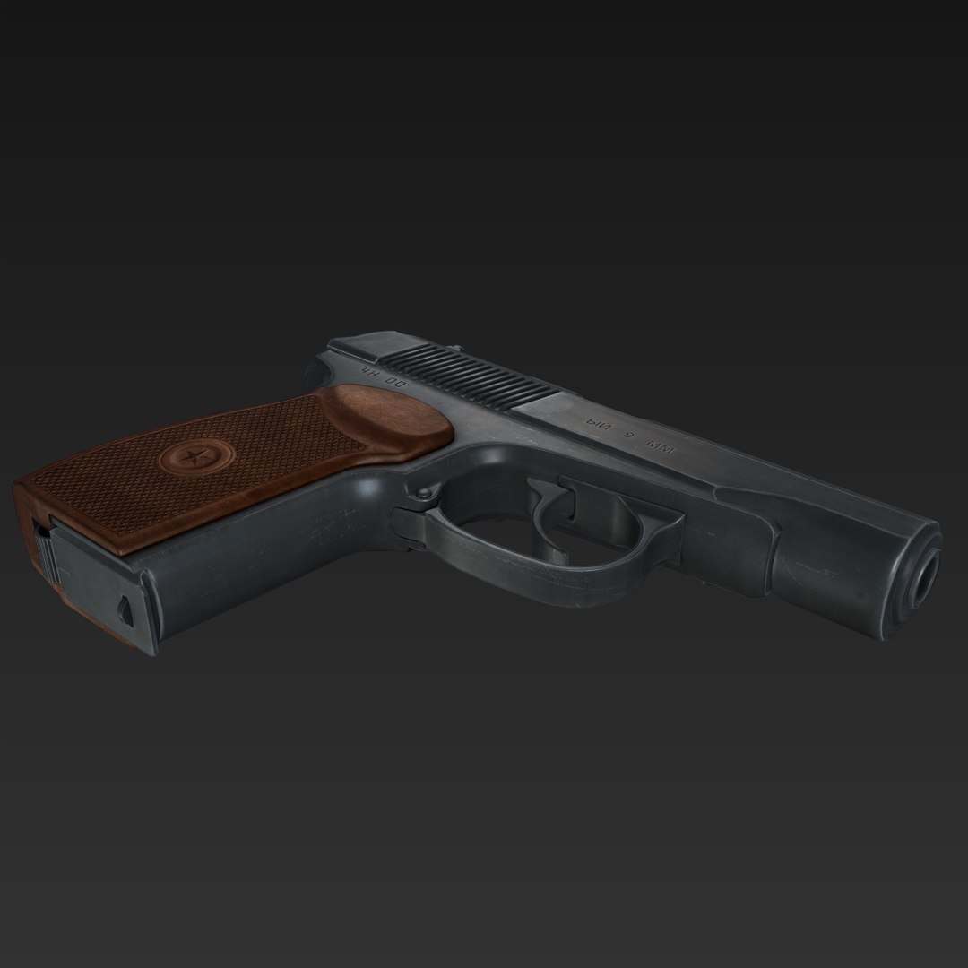 3d Makarov Pistol Model