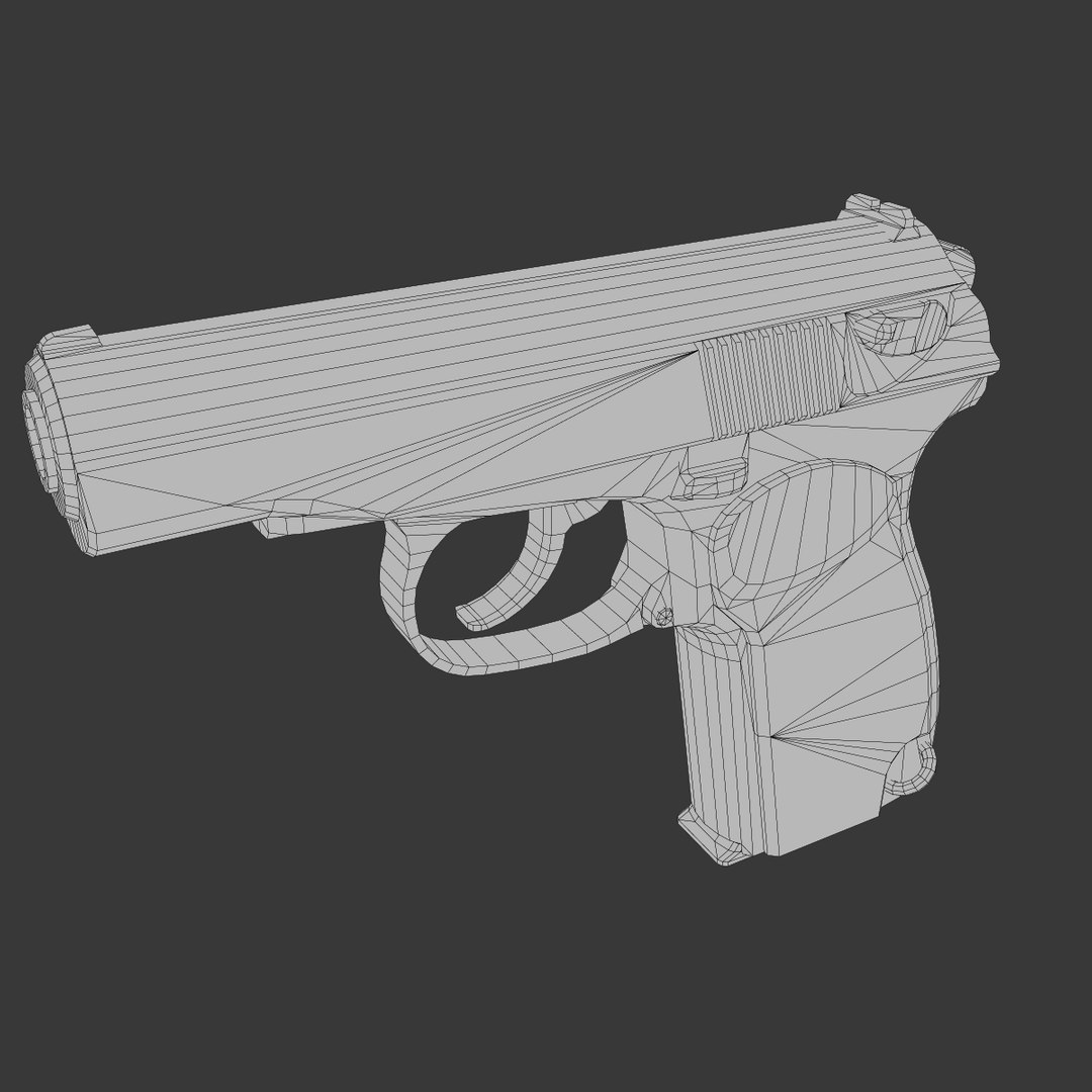 3d Makarov Pistol Model