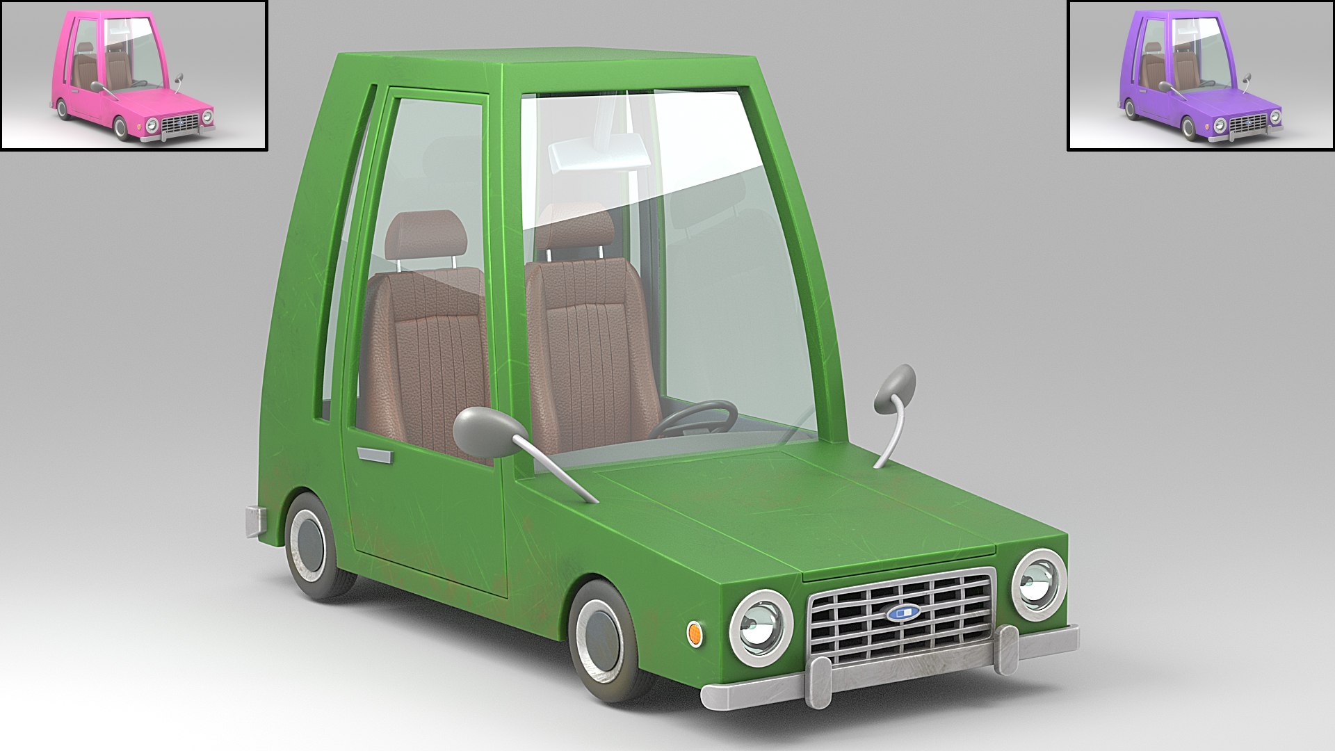 Cartoon Car 3D Model - TurboSquid 2011730