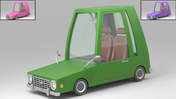 Cartoon car 3D model - TurboSquid 2011730