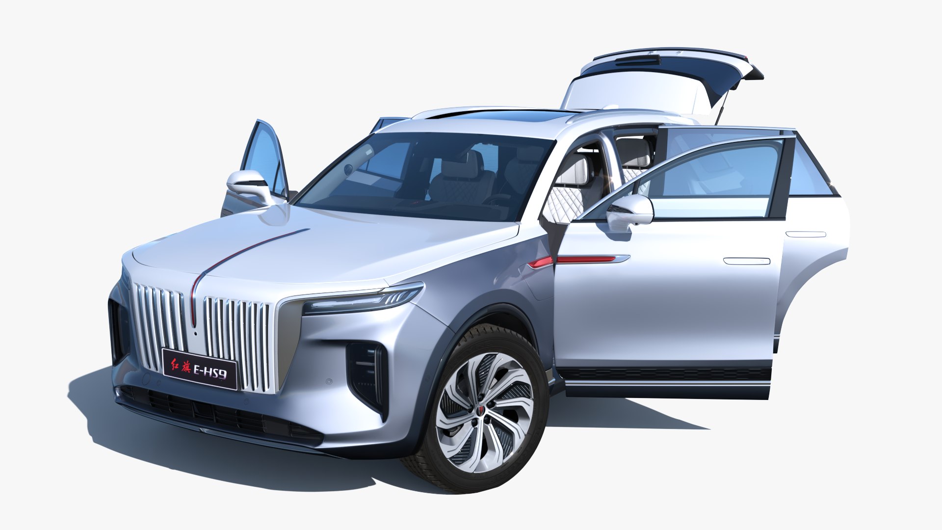 3D 2022 FAW Hongqi E-HS9 - TurboSquid 2093638