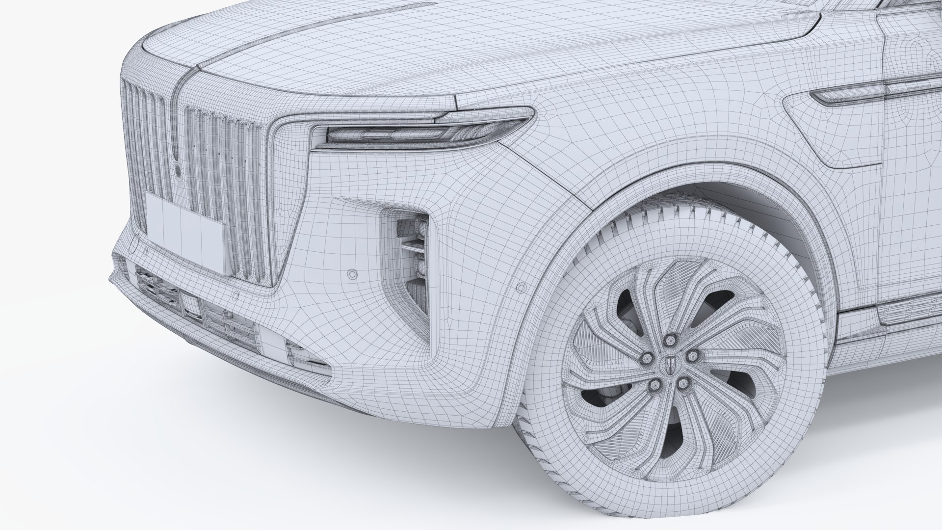 3D 2022 FAW Hongqi E-HS9 - TurboSquid 2093638