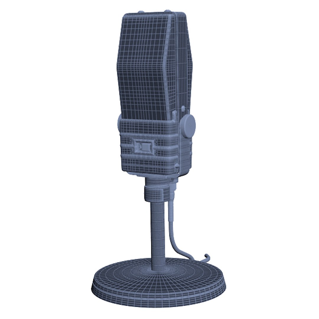 Retro Microphone Electro-voice V-1 3d Model