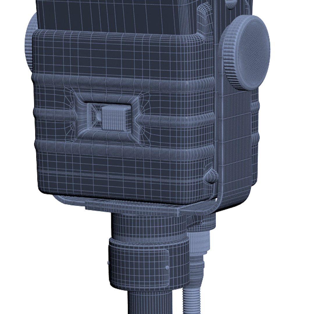 Retro Microphone Electro-voice V-1 3d Model