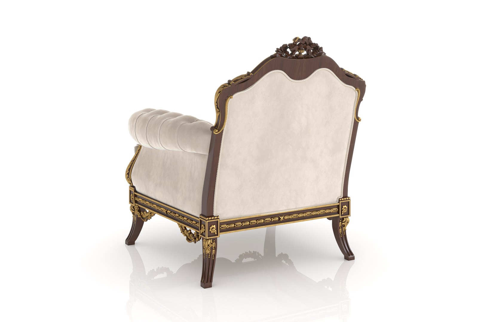 Grand Rococo Armchair By Modenese 3D Model - TurboSquid 2290526