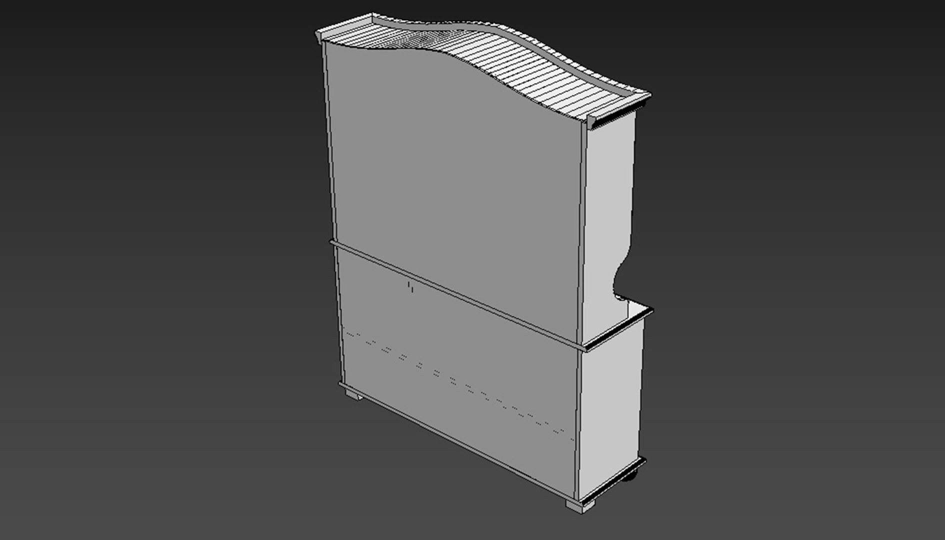 Display cabinet tableware 3D model - TurboSquid 1489877