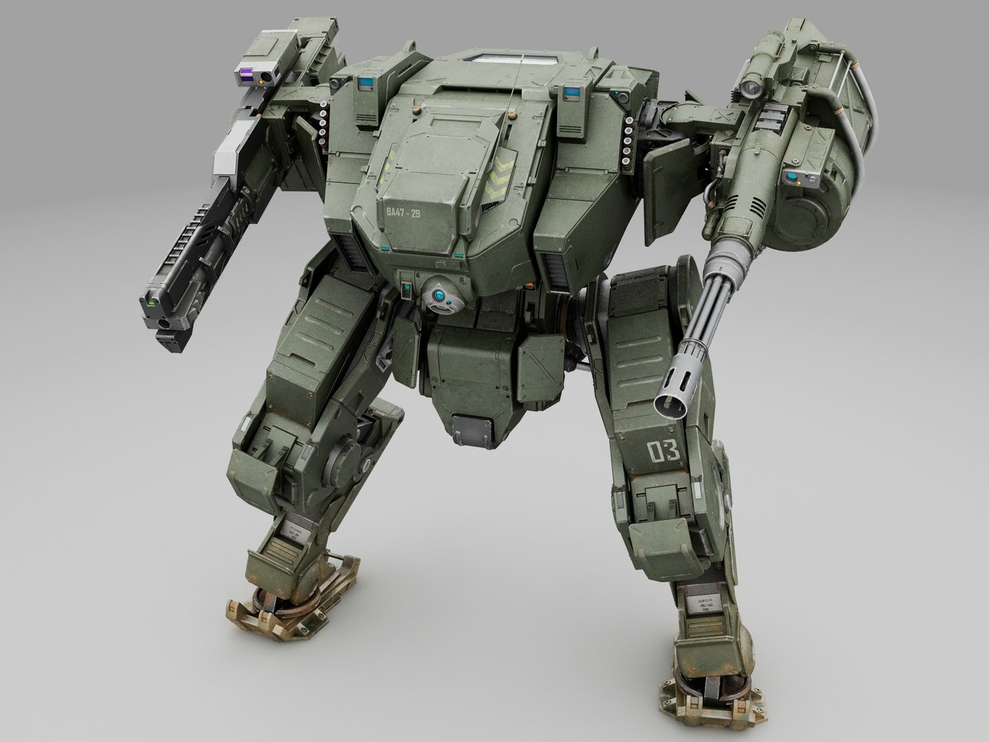 Mech Fighter 3D Model - TurboSquid 1167279