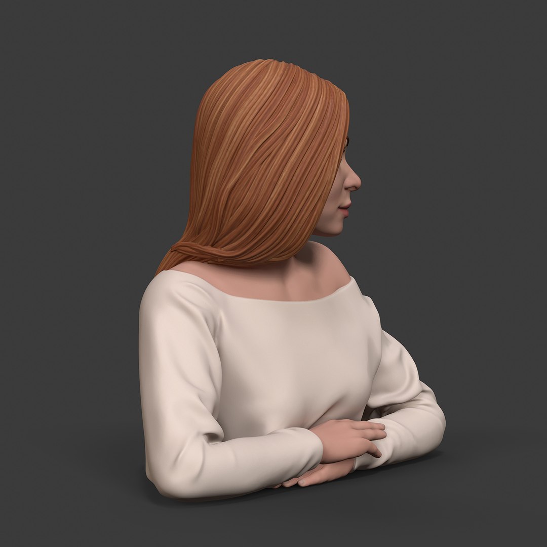 Bust Girl 3D Model - TurboSquid 1501209