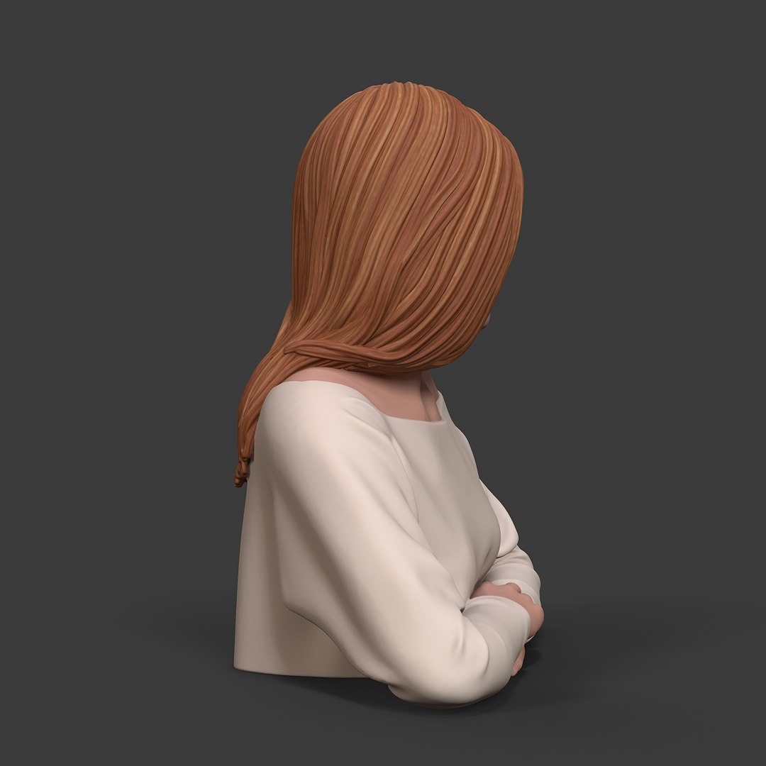 Bust Girl 3D Model - TurboSquid 1501209