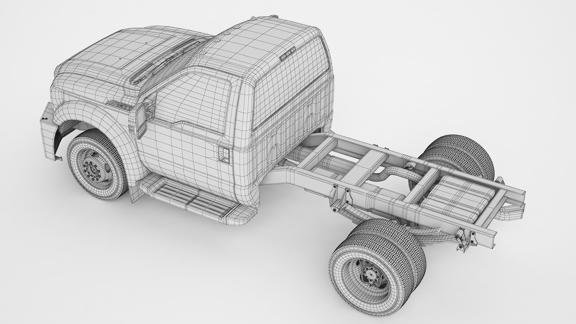 3D F450 Truck Chassis Model - TurboSquid 1517725