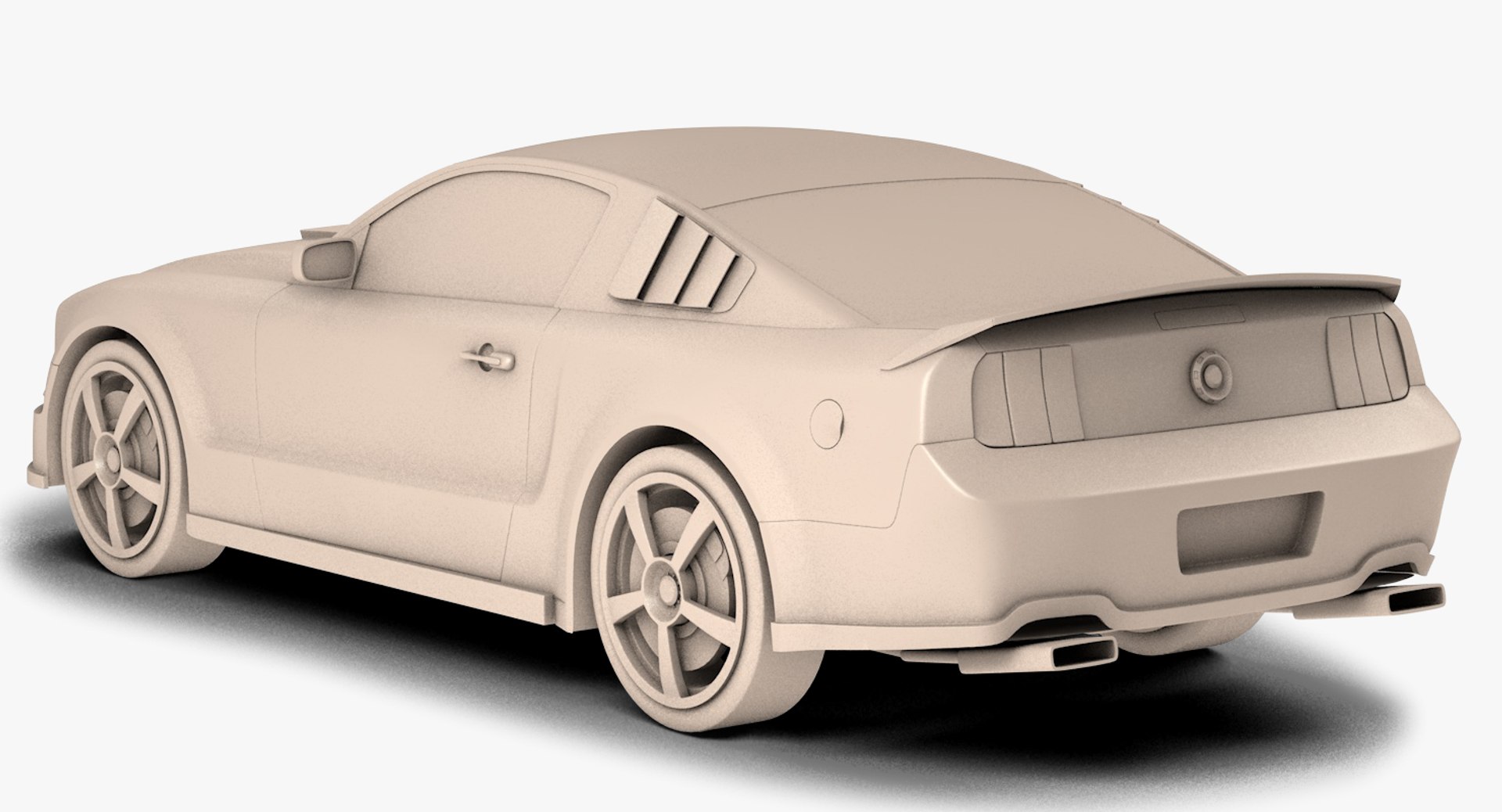 3d Model 2012 Mustang Gt