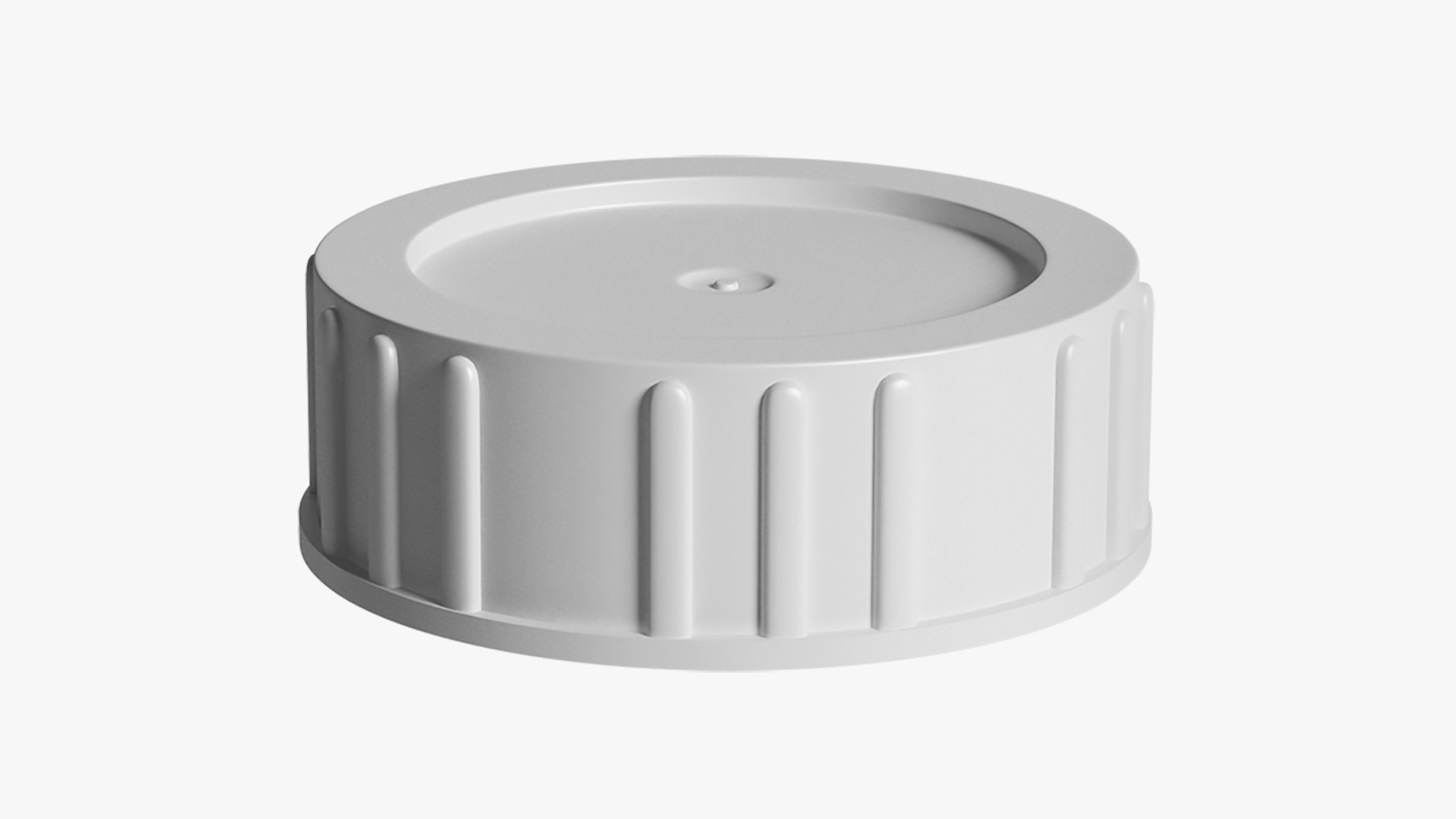White Plastic Bottle Cap 3D Model - TurboSquid 2246661