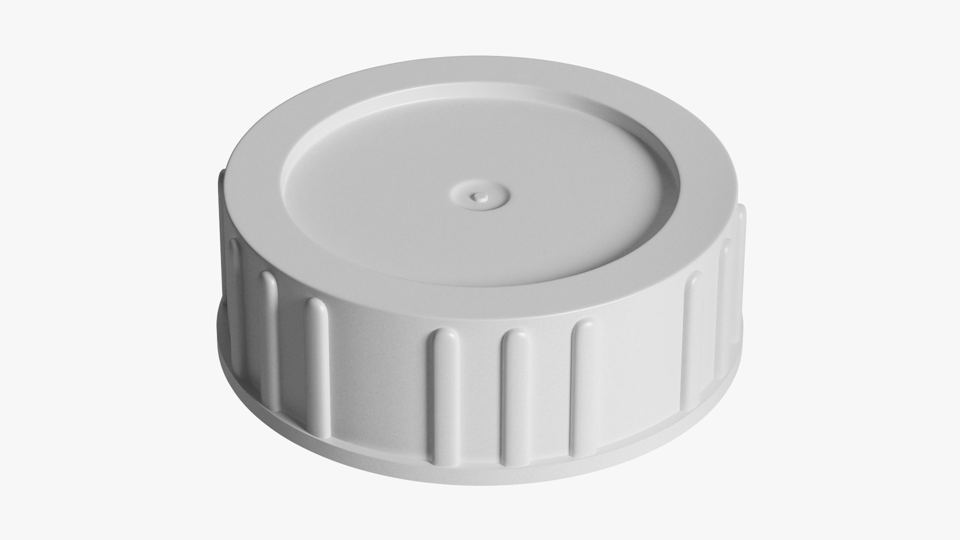 White Plastic Bottle Cap 3D Model - TurboSquid 2246661