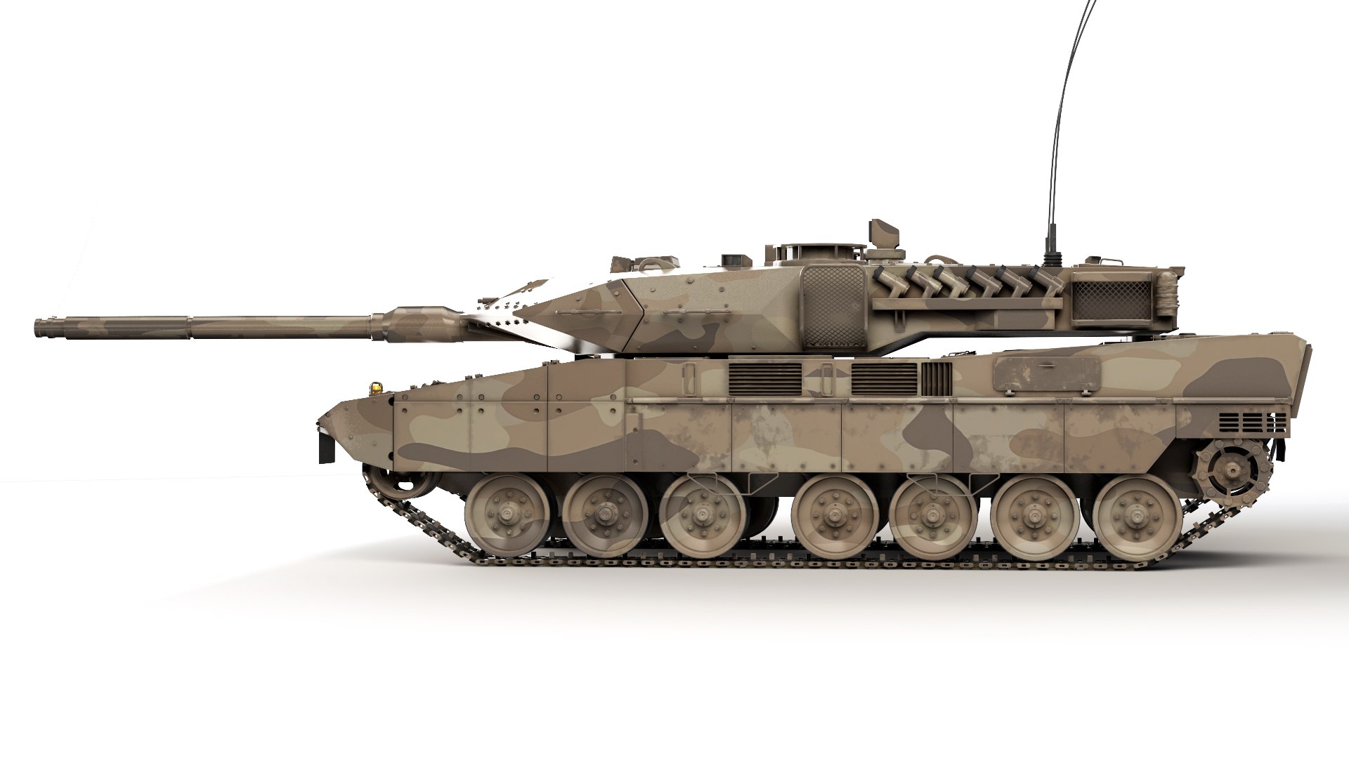 Leopard 2A7V Tank 2016 Model - TurboSquid 2019801
