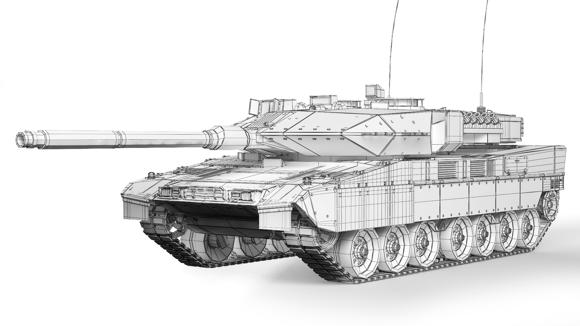 Leopard 2A7V Tank 2016 Model - TurboSquid 2019801