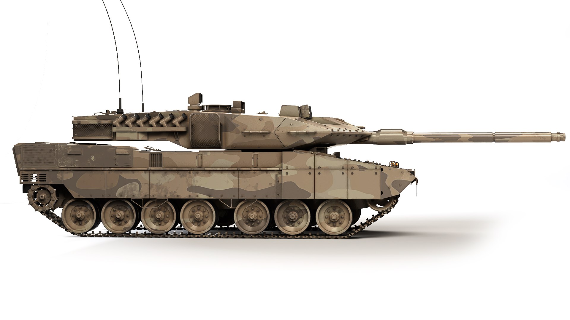 Leopard 2A7V Tank 2016 Model - TurboSquid 2019801